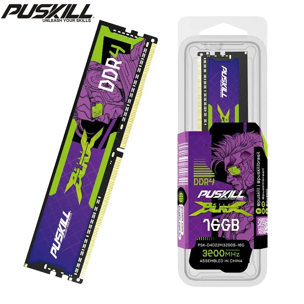 PUSKILL-Killblade-DDR4-32gb-16gb-8gb-RAM-1-2V-3200mhz-2666mhz-C19-CL22 ...