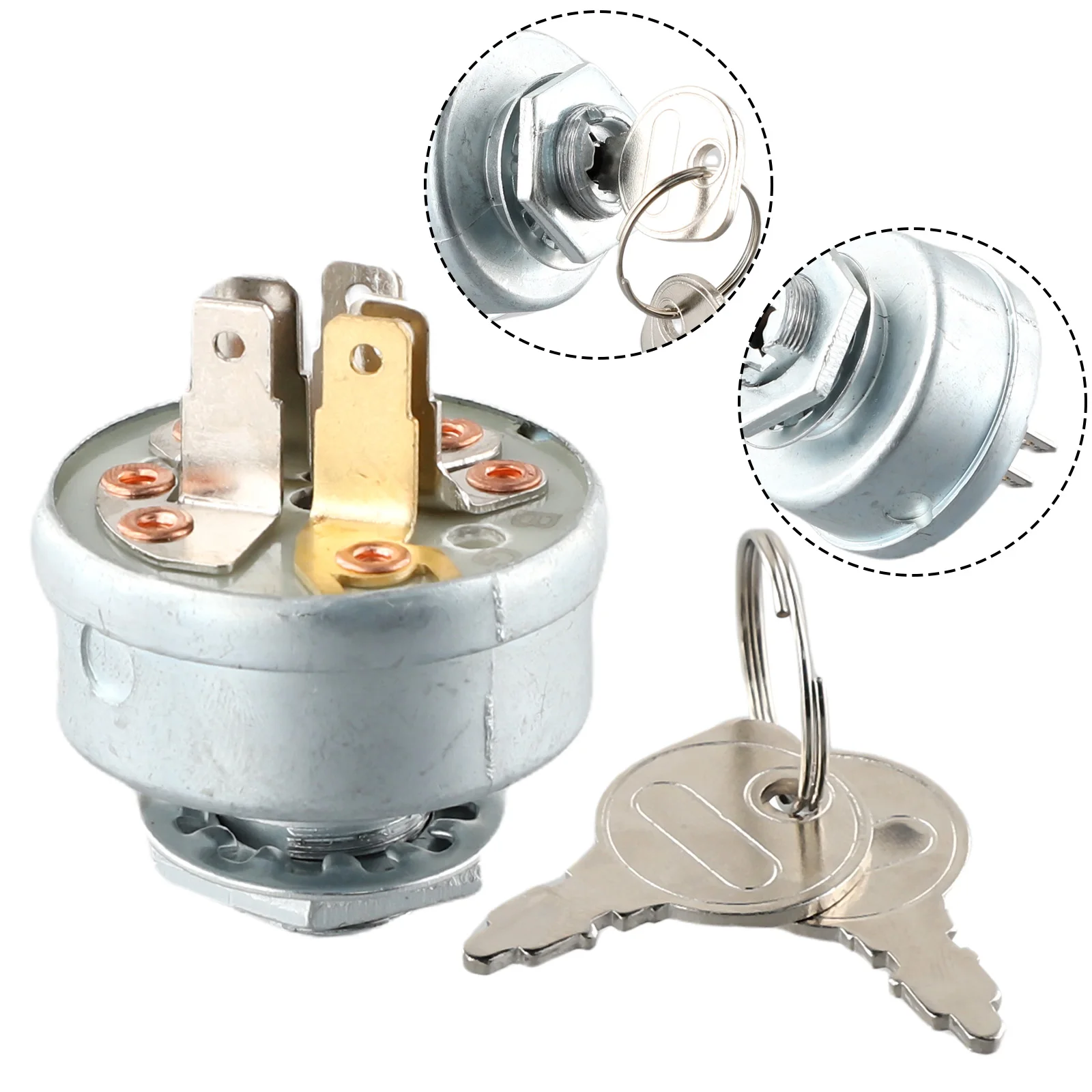 Ignition-Switch-Ignition-Lock-Starter-With-Keys-For-MTD-725-0267A-Ride ...