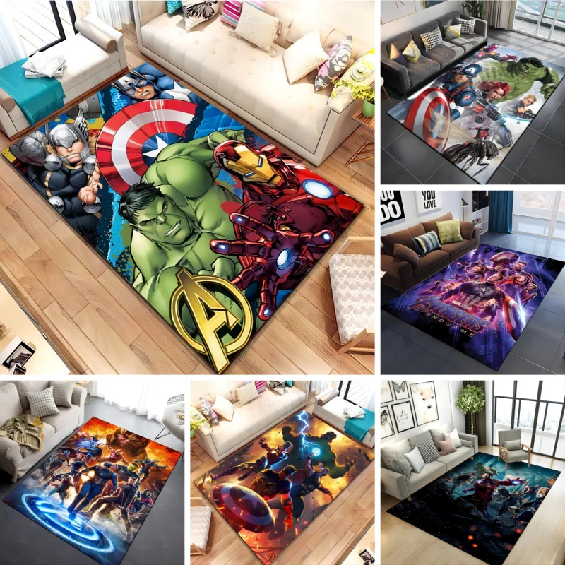 MINISO-Disney-Marvel-Avengers-Carpet-Non-Slip-Soft-Bedroom-Bedside ...