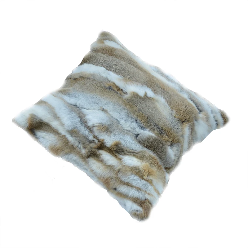 Luxury-Rex-Rabbit-Fur-Cushion-Real-Leahter-Pillow-Short-Plush-Car ...