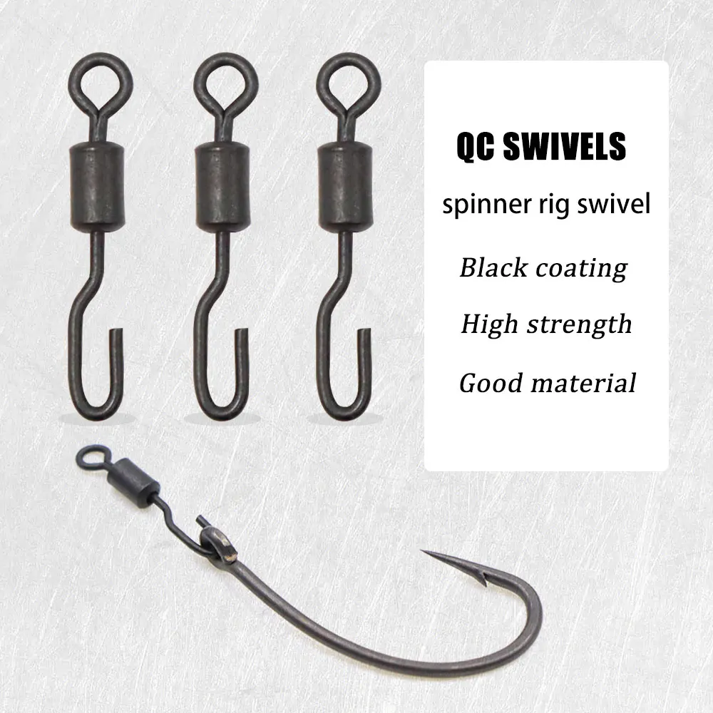 20pcs-Carp-Fishing-Accessories-Quick-Change-Hooklink-Ring-Swivels-For ...