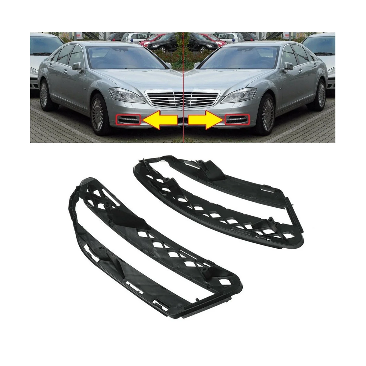 2218851722-2218851822-Front-Bar-Fog-Light-Bezel-Base-Auto-for-Mercedes ...