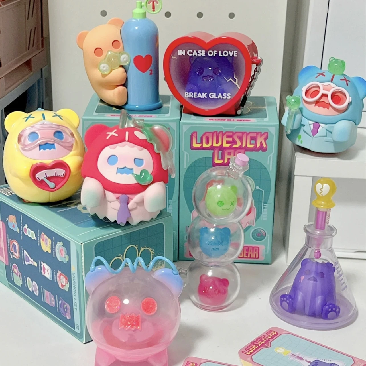 Original Shinwoo Ghost Bear Love And Lab Series Blind Box Toys Model ...