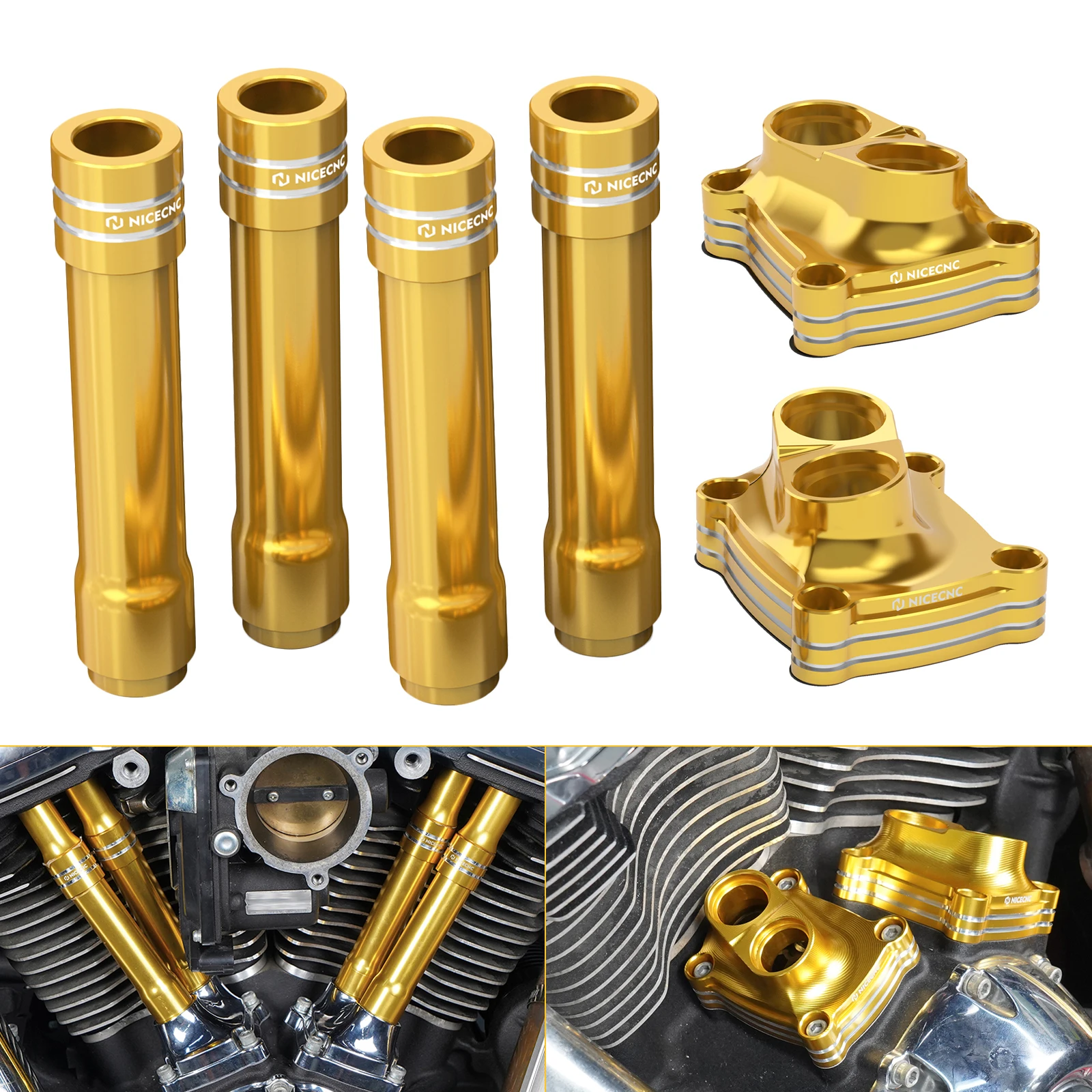 Motorcycle-Pushrod-Covers-Tappet-Covers-for-Harley-Ultra-Limited-Road ...