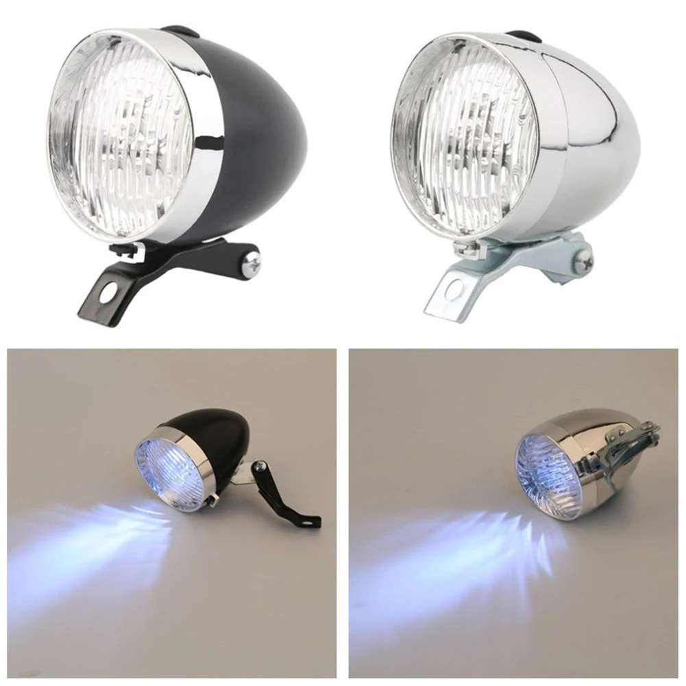 Retro-Bicycle-Headlights-ABS-3LED-Battery-Powered-Bike-Front-Lamps ...