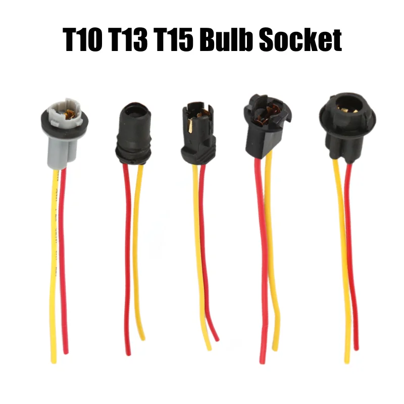 T10t13t15 W5w 자동차 웨지 전구 소켓 램프 홀더 커넥터 확장 Led 램프 전구 베이스 홀더 자동차 트럭용 2