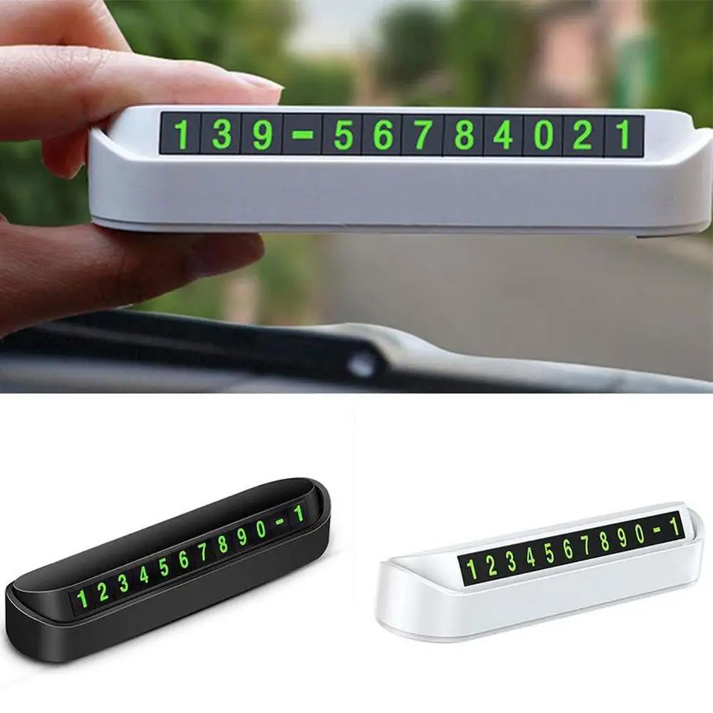Temporary-Parking-Card-Plate-Car-Mobile-Phone-Number-Card-Contact ...