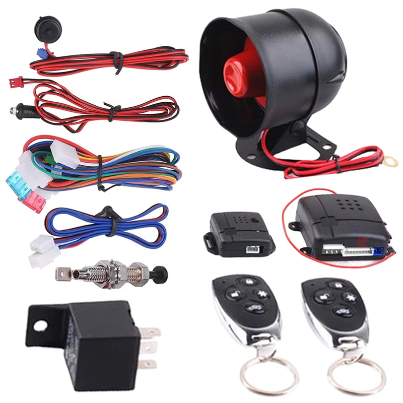 Universal-Car-Auto-Burglar-Alarm-Protection-Programmable-Remote-Control ...