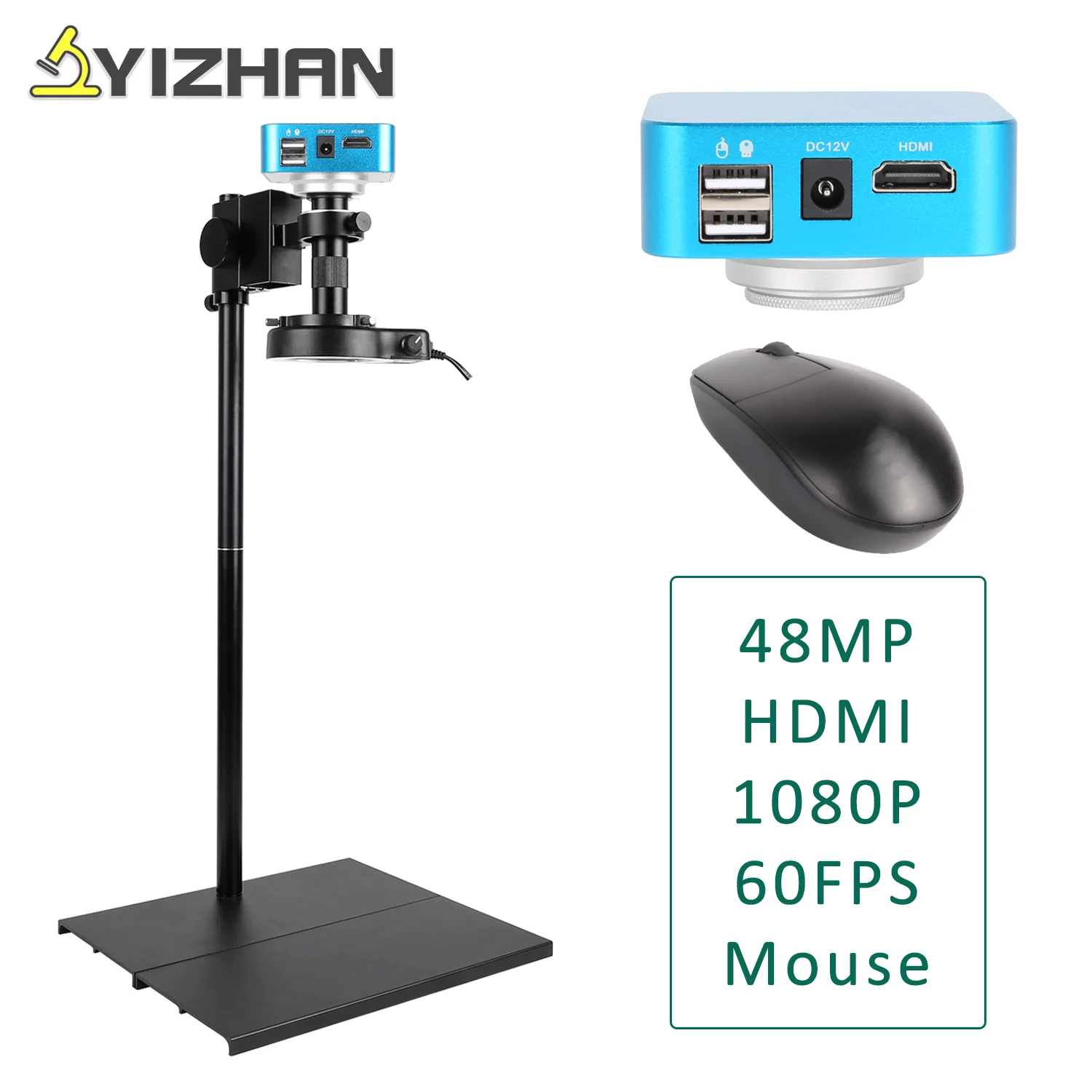 YIZHAN-HD-HDMI-USB-Microscope-For-Soldering-Electronics-Microscope-150X ...