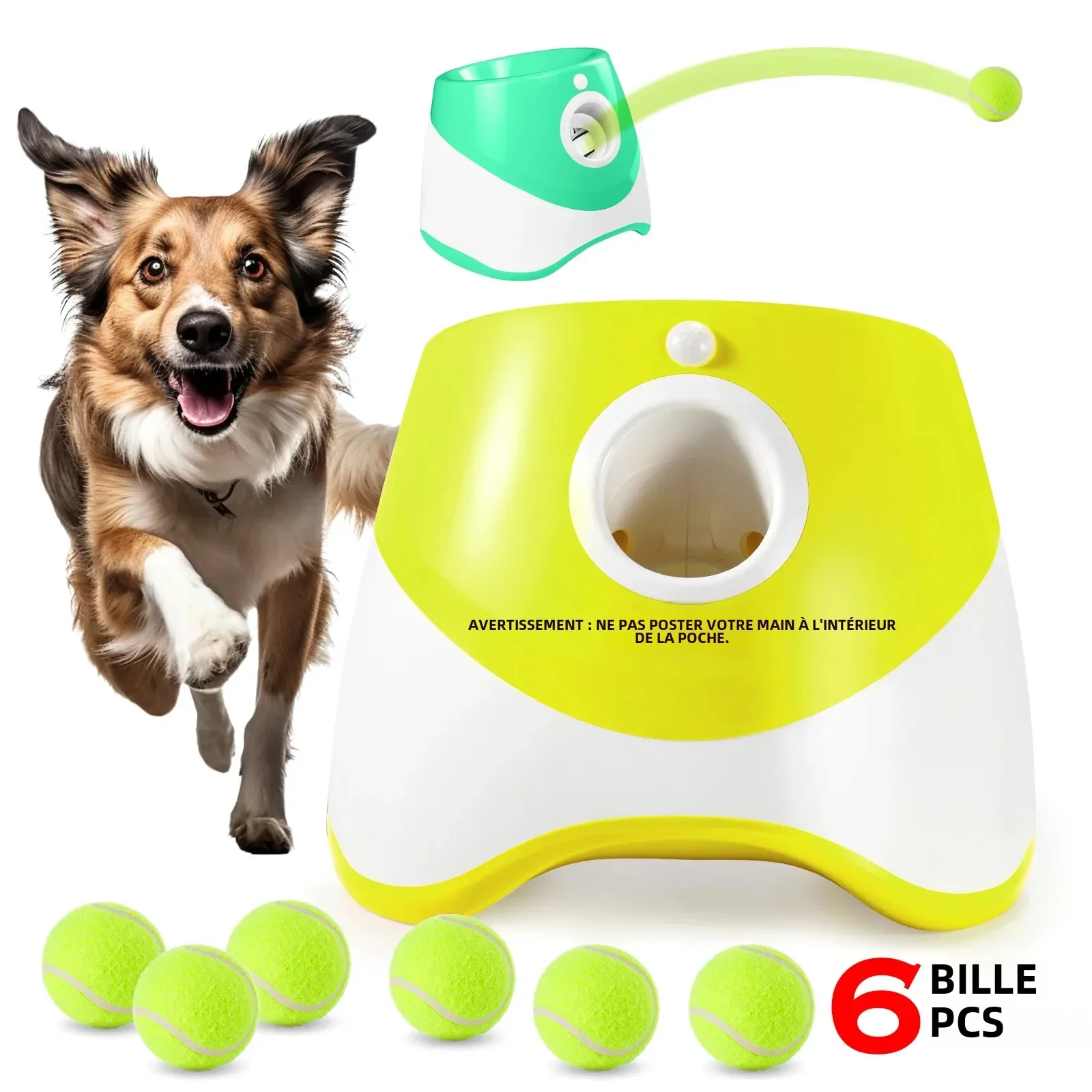 Dog Tennis Ball Launcher Dogs Chase Automatic Toys Automatic Fun ...