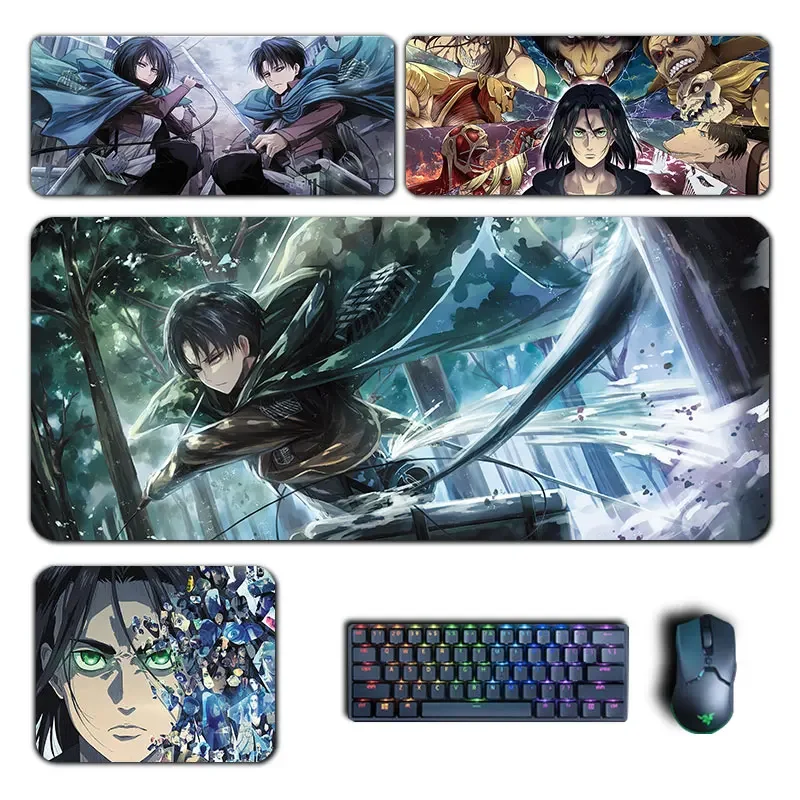 Attack-Anime-On-Titan-Mouse-Pad-Yeager-Eren-Mikasa-Levi-Hange-XXL ...