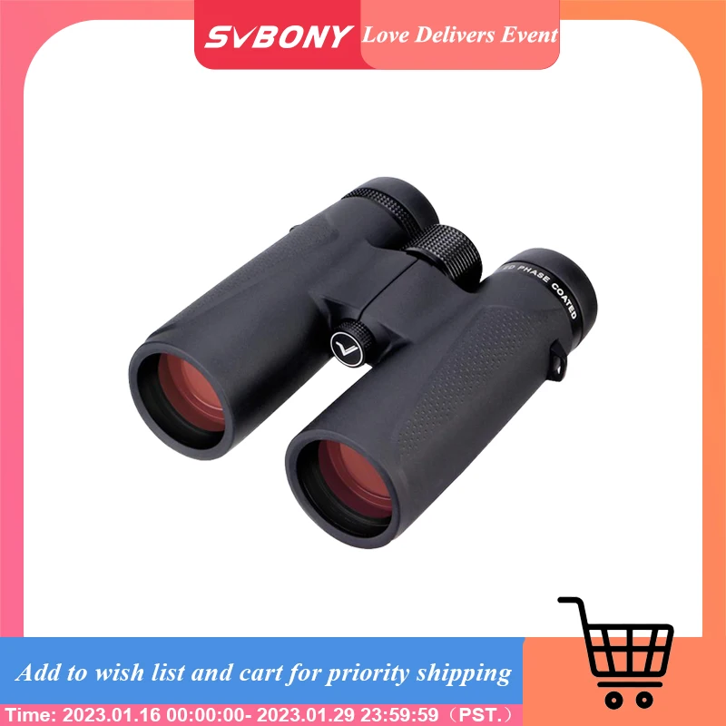 SVBONY Astronomical Telescope SV202 8X32/10x42/10x50 ED Binoculars Powerful IPX7 Waterproof BAK4 ...