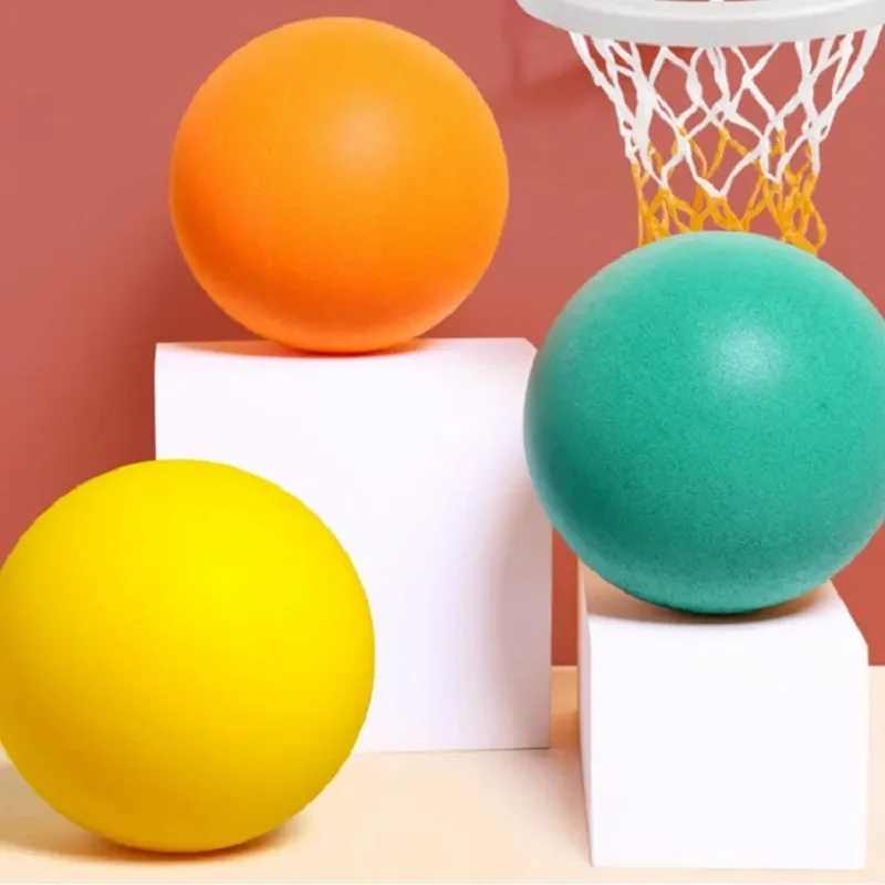 Indoor Silent Foam Basketball for Kids-High Bounce No-Mess Toy Ball ...