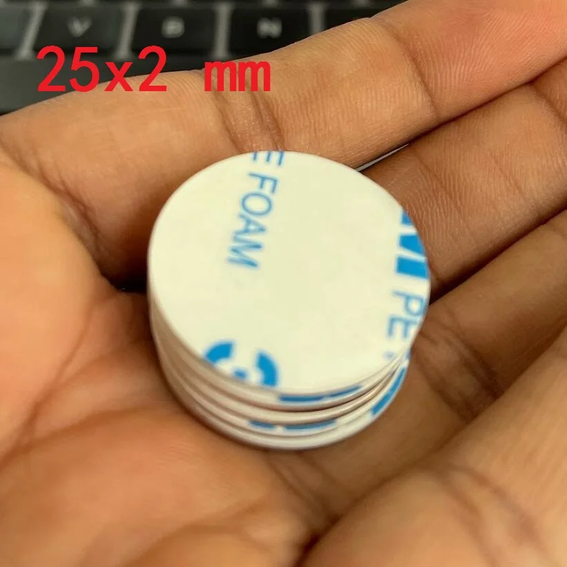 1-2-5-10-200PCS-25x2-Round-Strong-Powerful-Magnetic-Magnet-With-3M ...