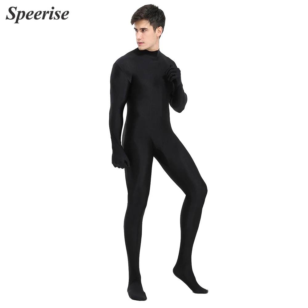 Speerise Men Zentai Spandex Halloween Costumes Adult Bodysuit Handed ...
