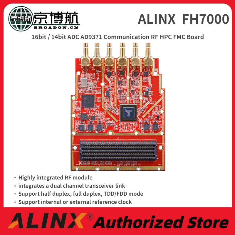 16bit / 14bit ADC AD9371 Communication RF HPC FMC Board ALINX FH7000 FMC Board Card AD9371