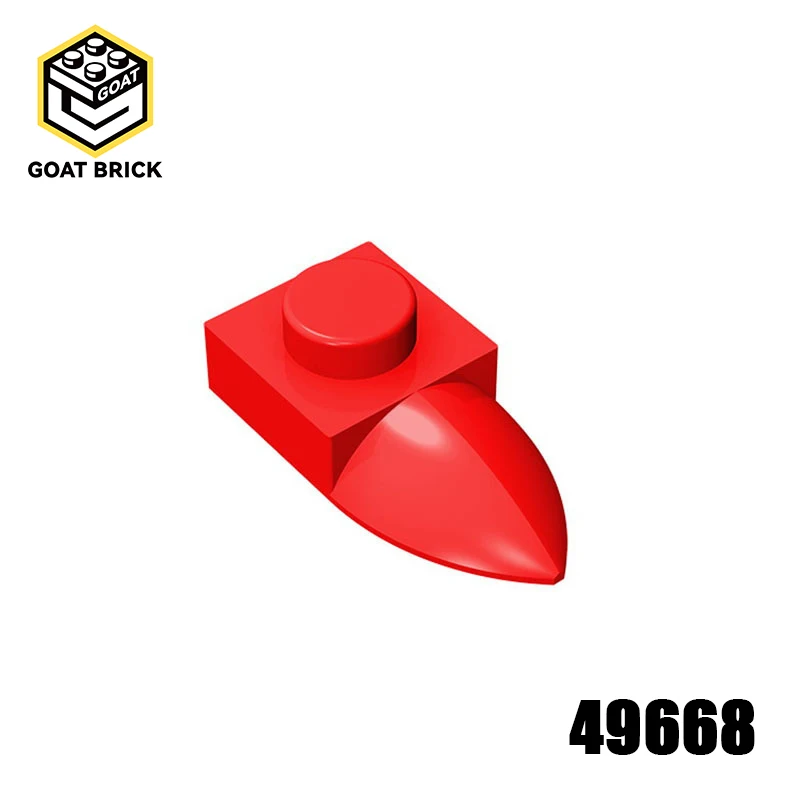 10Pcs MOC Parts 49668 Plate Special 1 x 1 with Tooth Compatible Bricks ...