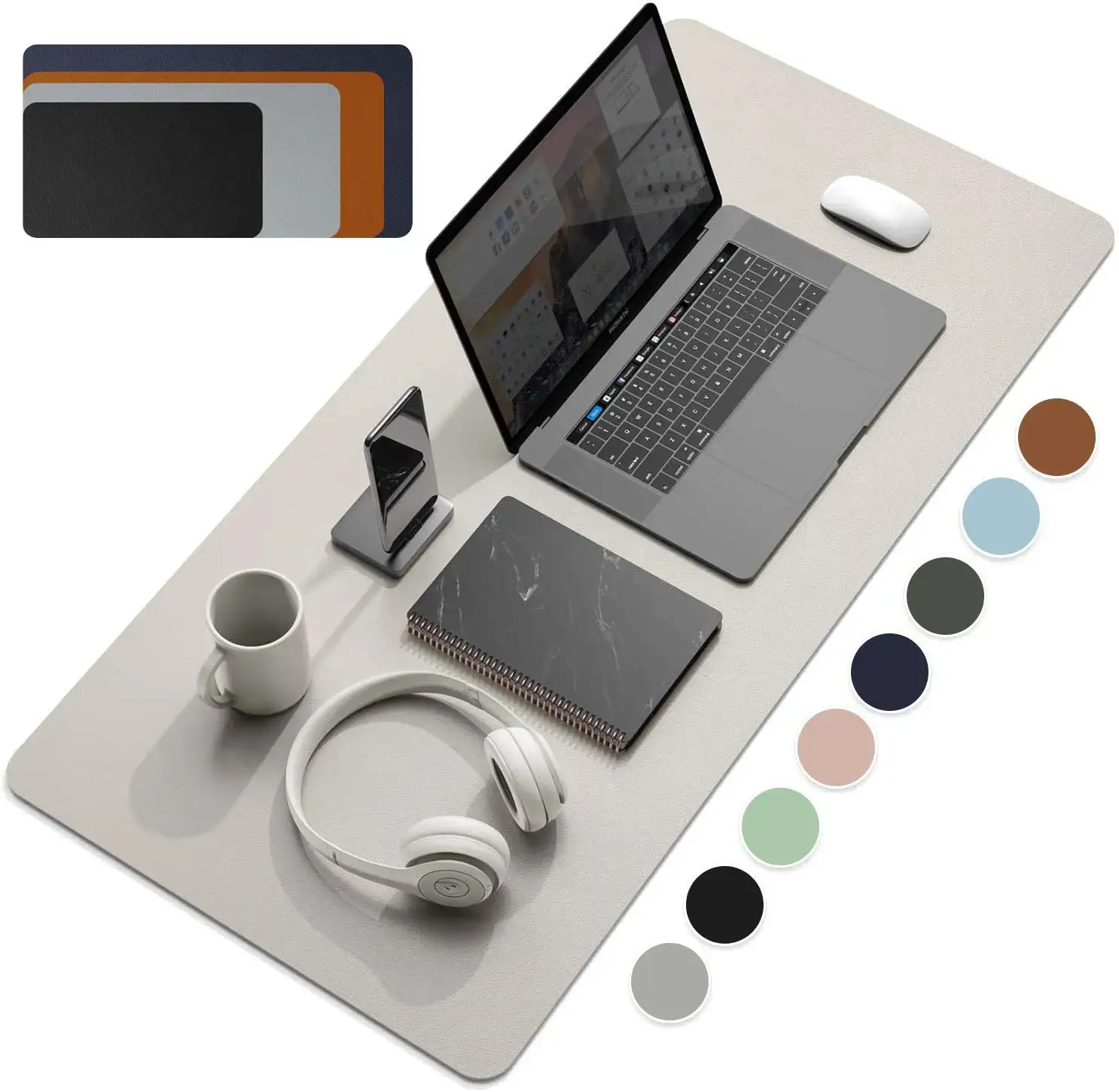 Waterproof PVC Mouse Pad Non-slip Leather Desk Mat Desk Protective ...