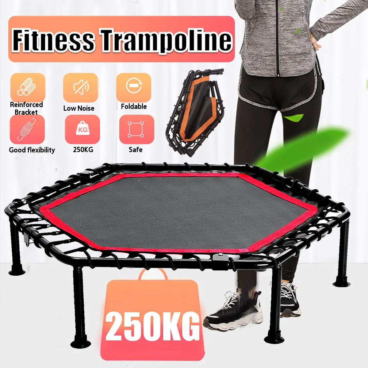 Trampol-n-plegable-de-40-pulgadas-para-Fitness-rebotador-para-interior ...