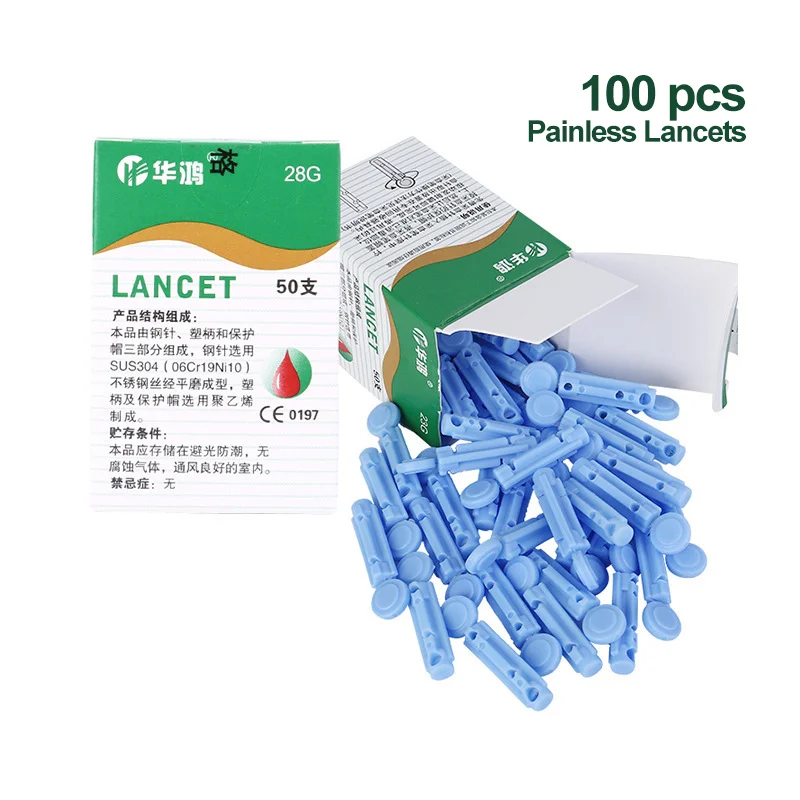 100pcs Disposable Blood taking Needles 28G Blood Collection Lancet ...