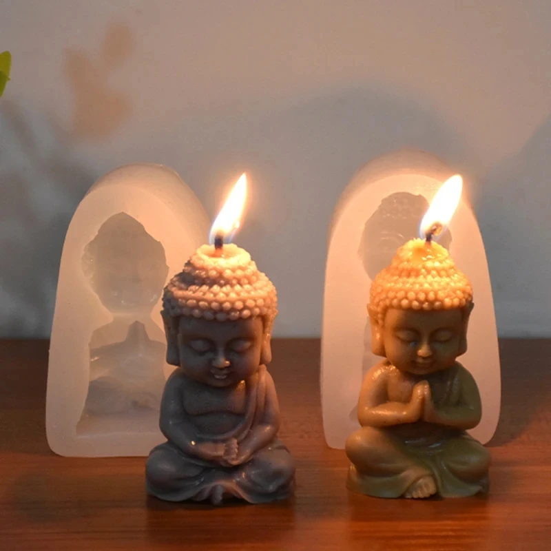 3D-Buddha-Silicone-Candle-Mold-Meditation-Chanting-Buddha-Gypsum-Clay ...