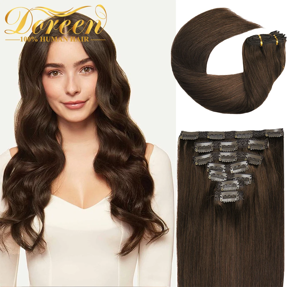 Doreen-Clip-in-Hair-Caramel-Chocolate-Brown-Clip-In-Hair-Extensions ...