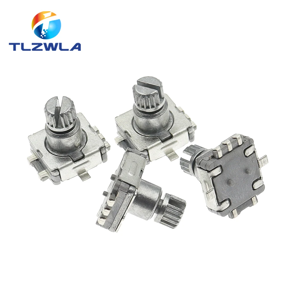 5PCS Rotary Encoder Switch EC11 With Push Switch 5Pin SMD Type Handle ...