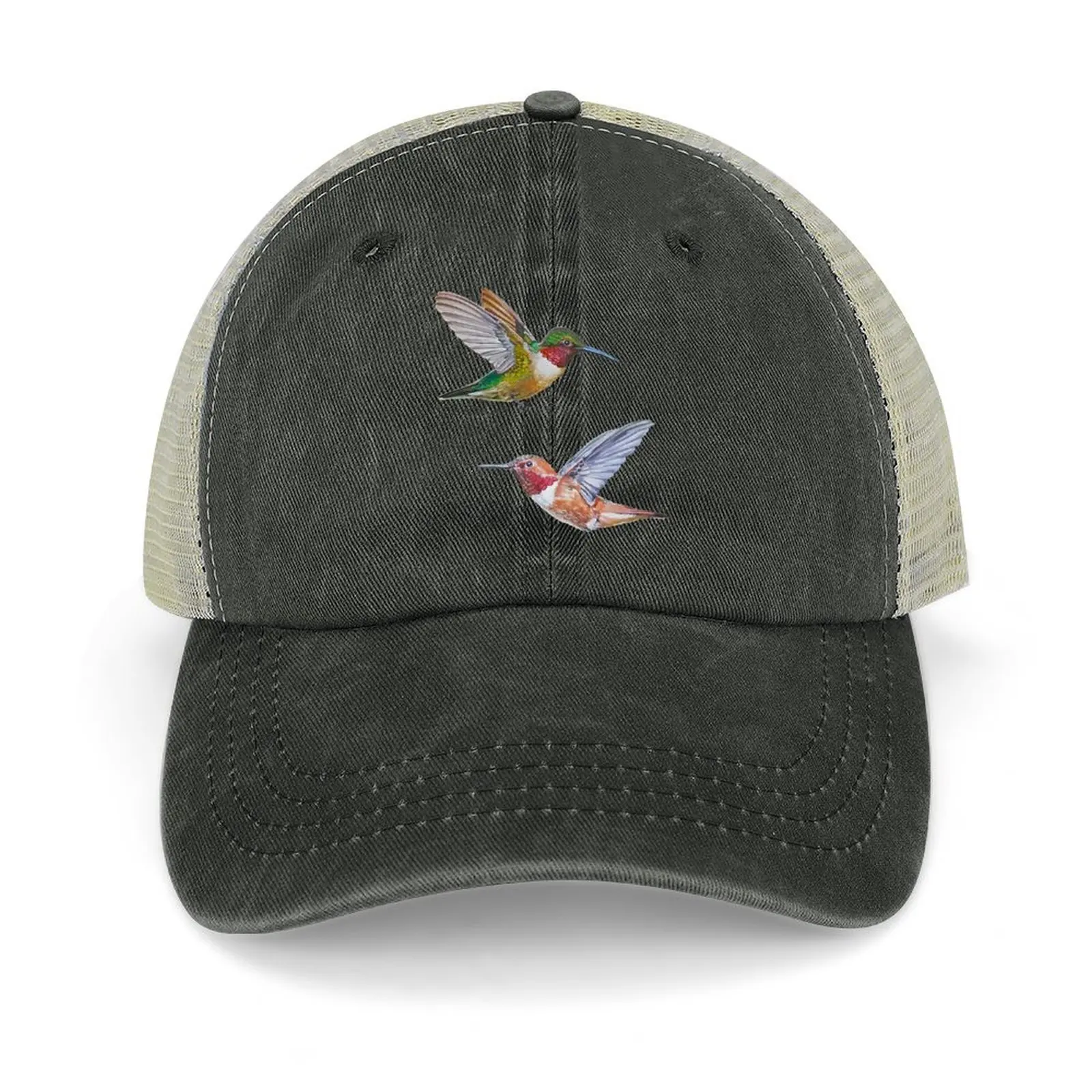 Hummingbirds-set-Rufous-Ruby-throated-Cowboy-Hat-funny-hat-Hat-Baseball ...
