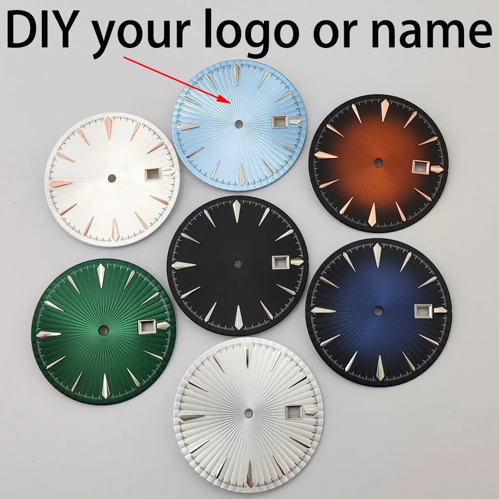 NH35-NH36-Dial-35mm-Sterile-Dial-green-black-white-blue-brown ...