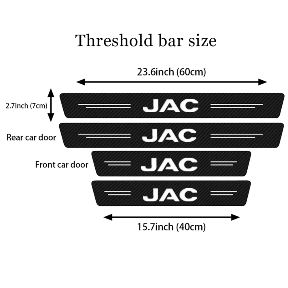 For Jac Refine J3 J2 S5 A5 J5 J6 J4 Vapour S2 T8 Auto Accessories 4pcs Car Door Sill Stickers ...