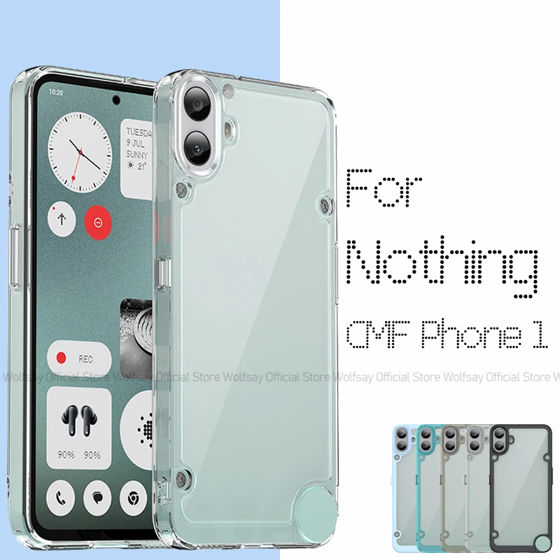 For Nothing CMF Phone 1 Case Nothing CMF Phone 1 Cover Luxury Clear PC ...