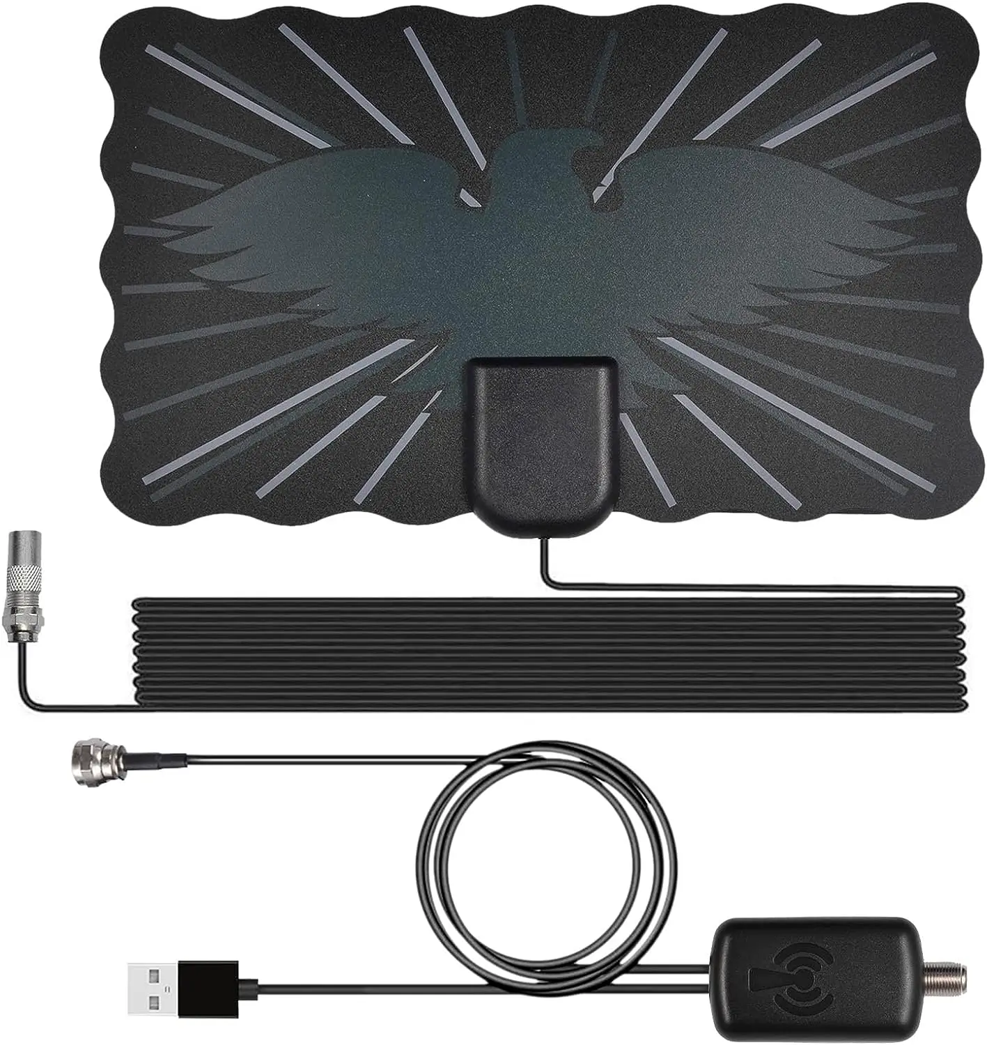 Digital-Antenna-Flexible-DVB-T2-Black-Antenna-TV-Digital-HD-4K-Antenna ...