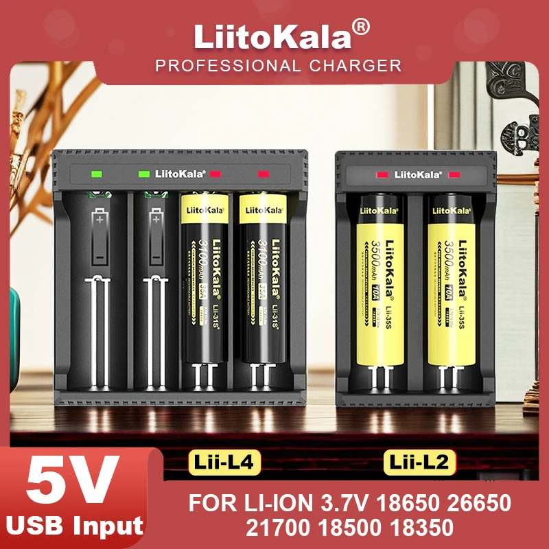 Liitokala-Lii-L4-Lii-L2-Battery-Charger-3-7V-18650-26650-21700-20100 ...