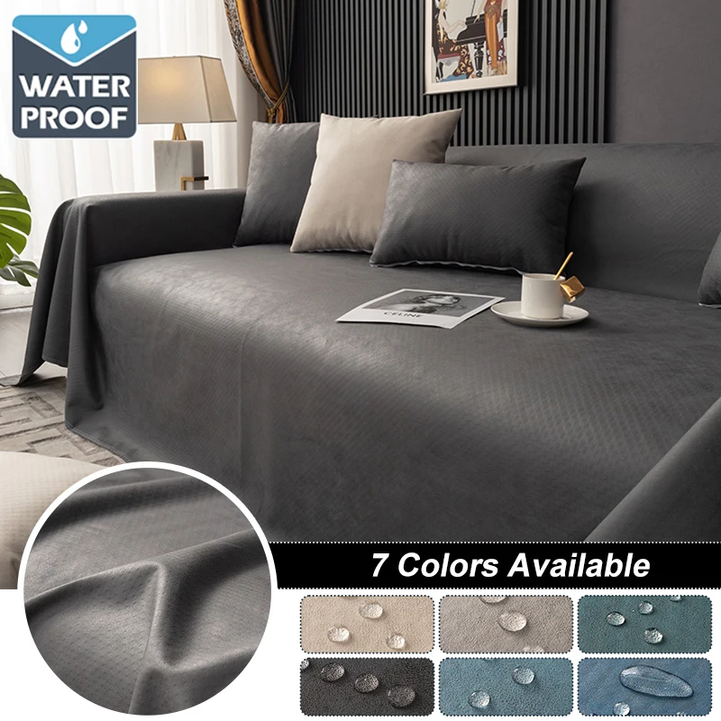 Manta de sofá impermeable multiusos, cubierta de muebles de Color ...