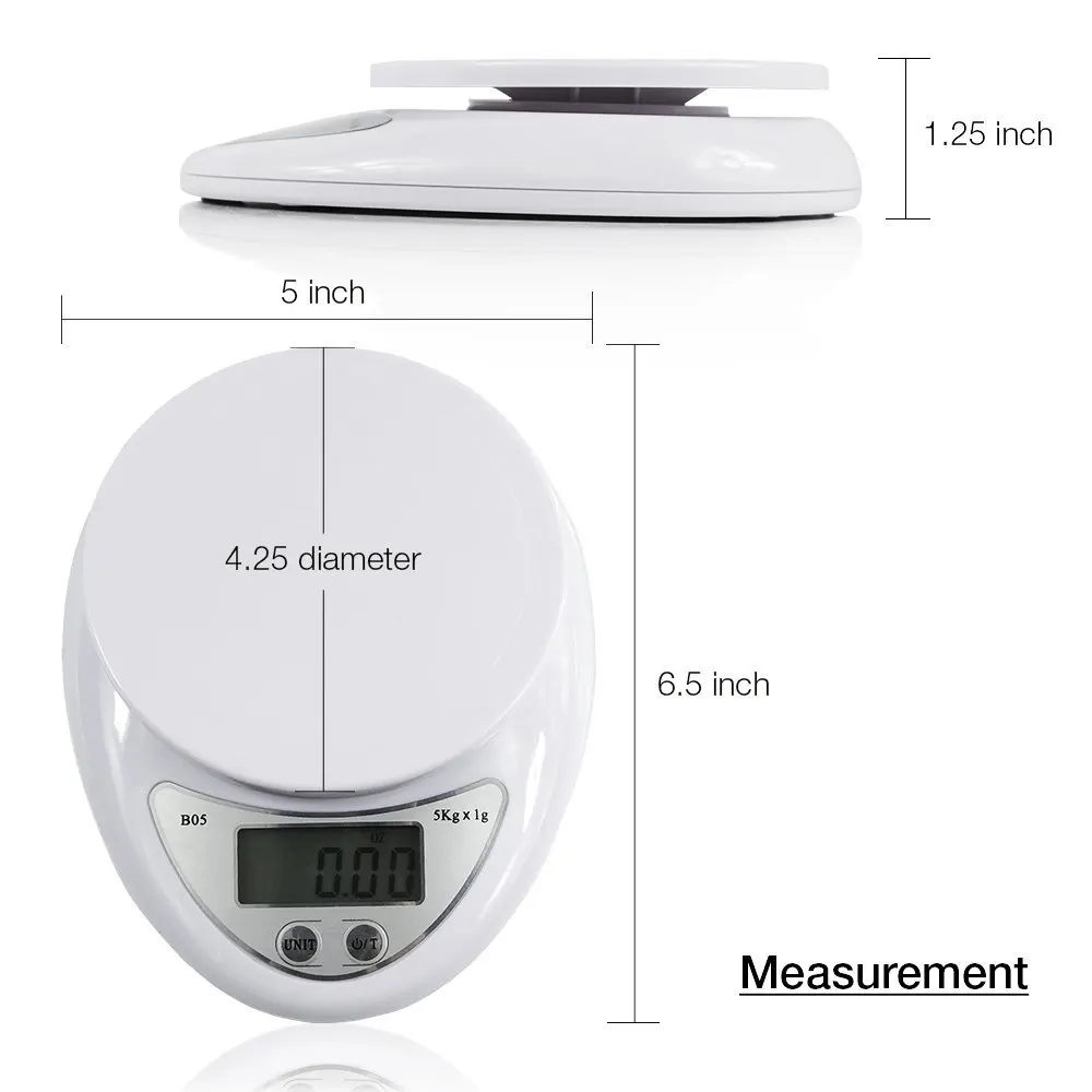Balance Numérique Portable à LED de 5kg-1g,Appareil de Mesure du Poids ...