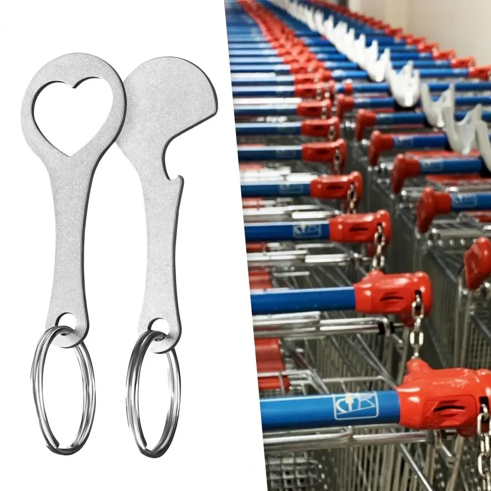 Token-2Pcs-Practical-Removable-Shopping-Cart-Keys-Stainless-Steel ...