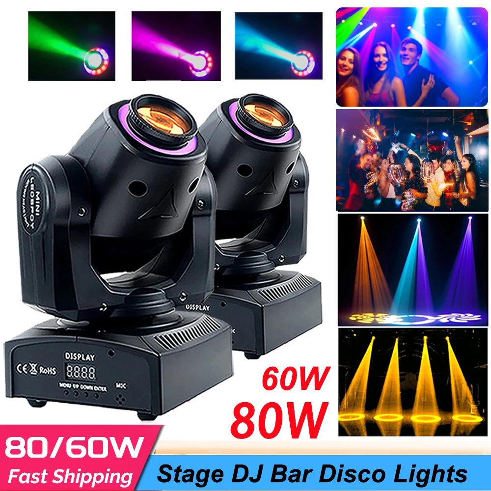 Party-DJ-Disco-Lights-Moving-Head-Beam-Stage-Bar-Lamps-60W-80W-Rotating ...