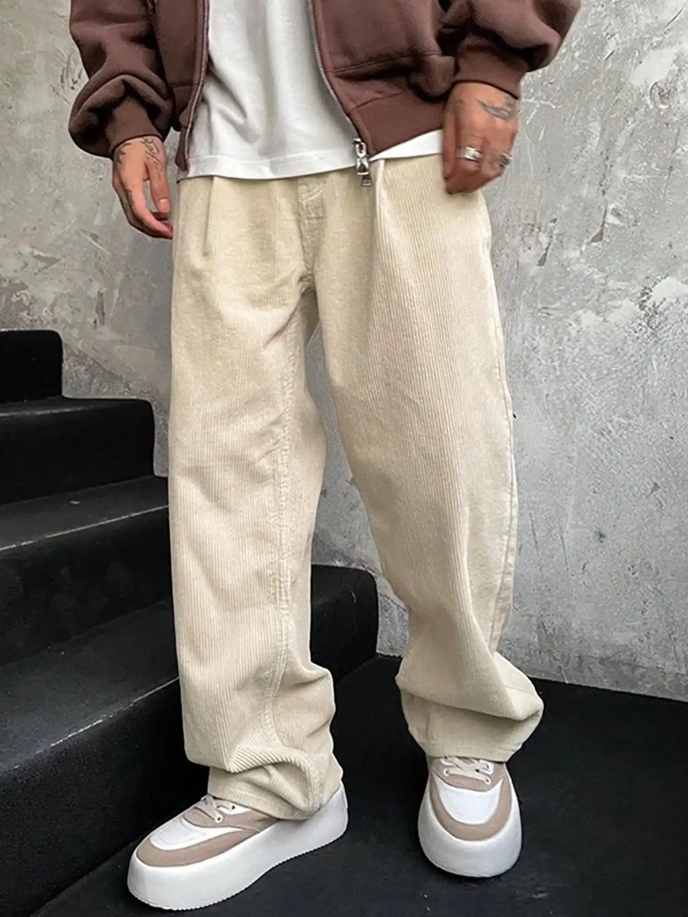 Men-s-Comfy-Loose-Fit-Casual-Pants-Casual-Waist-Drawstring-Trousers ...