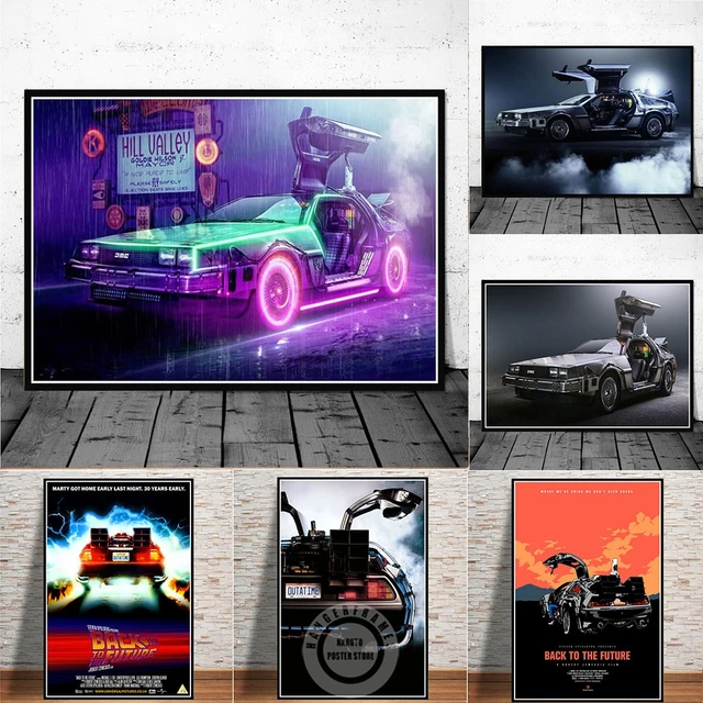 Back To The Future Poster Delorean