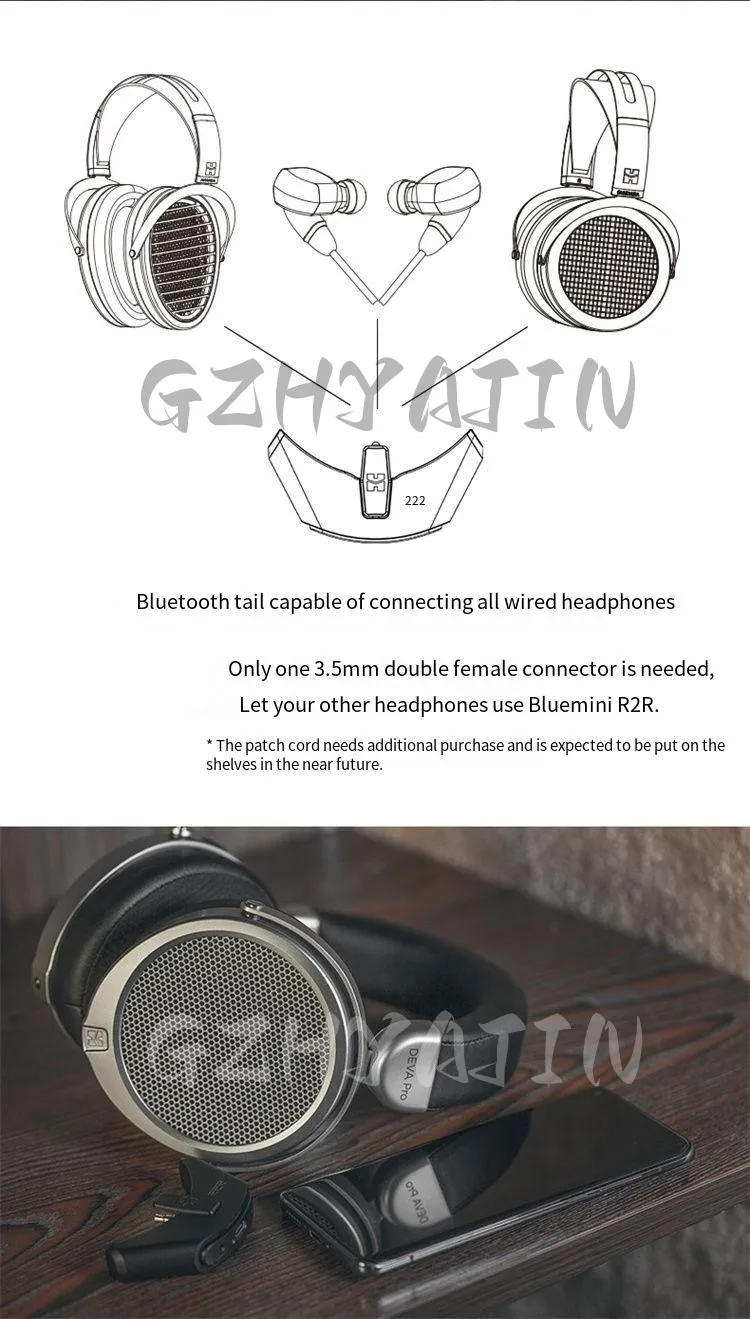 Hifiman DEVA Pro headset wireless Bluetooth flat diaphragm HIFI fever ...