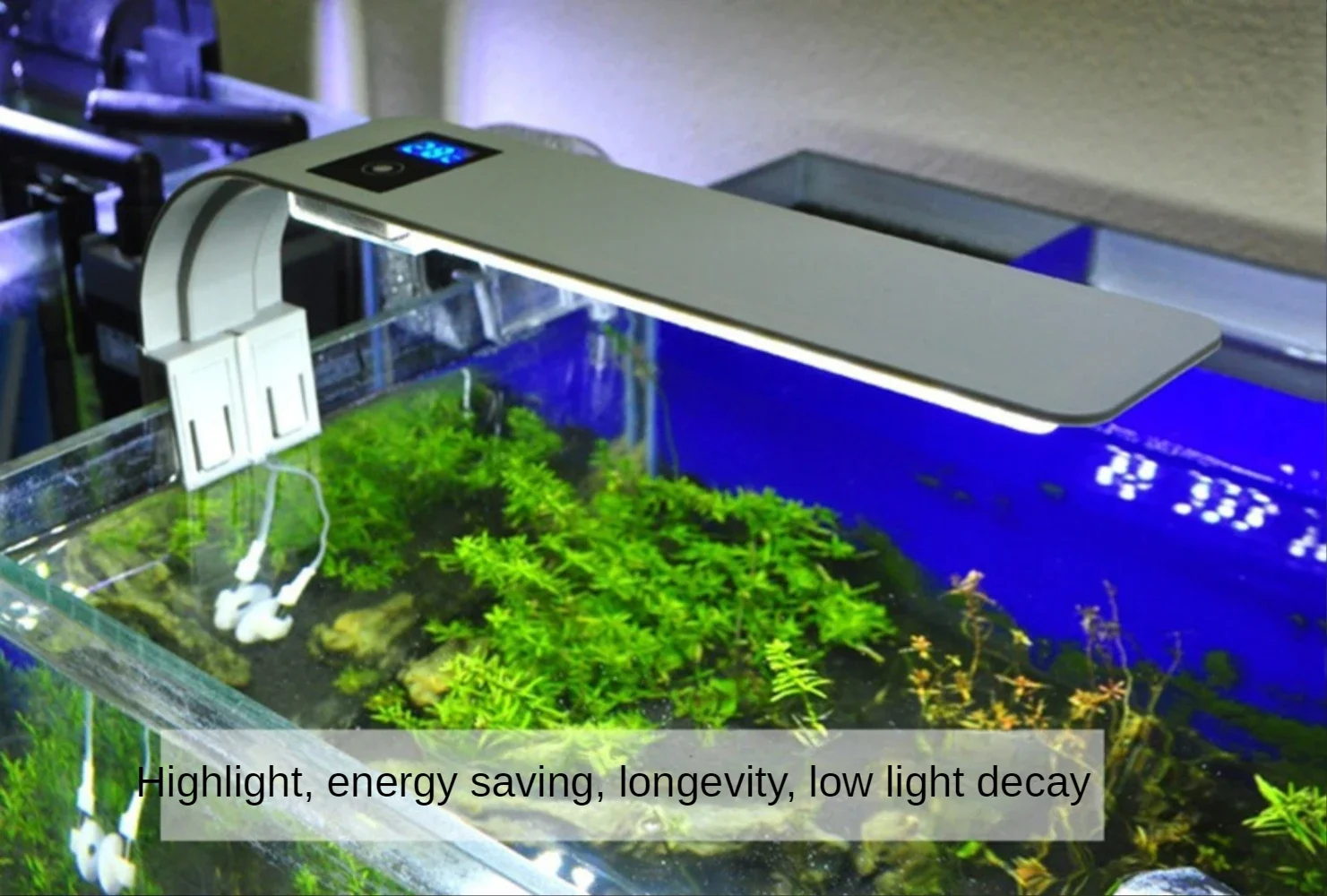 LED Fish Tank Clip Lamp, Aquarium Plants Grow Light, 3 Color with ...