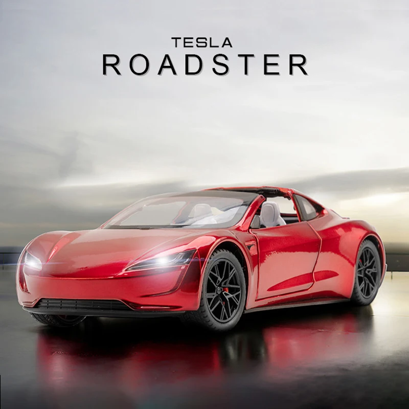 1:24 Tesla Roadster Modell Y Modell 3 Legierung Spielzeug Auto Modell ...