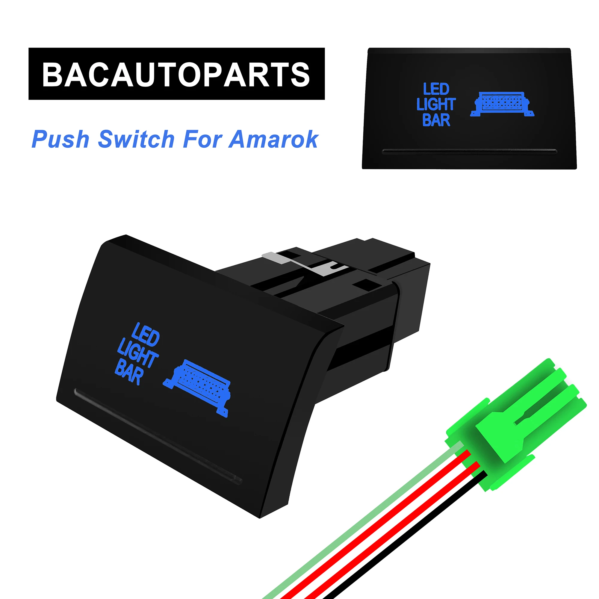 12V-Blue-LED-LIGHT-BAR-For-VW-Amarok-Car-Push-Button-Switch-OEM ...