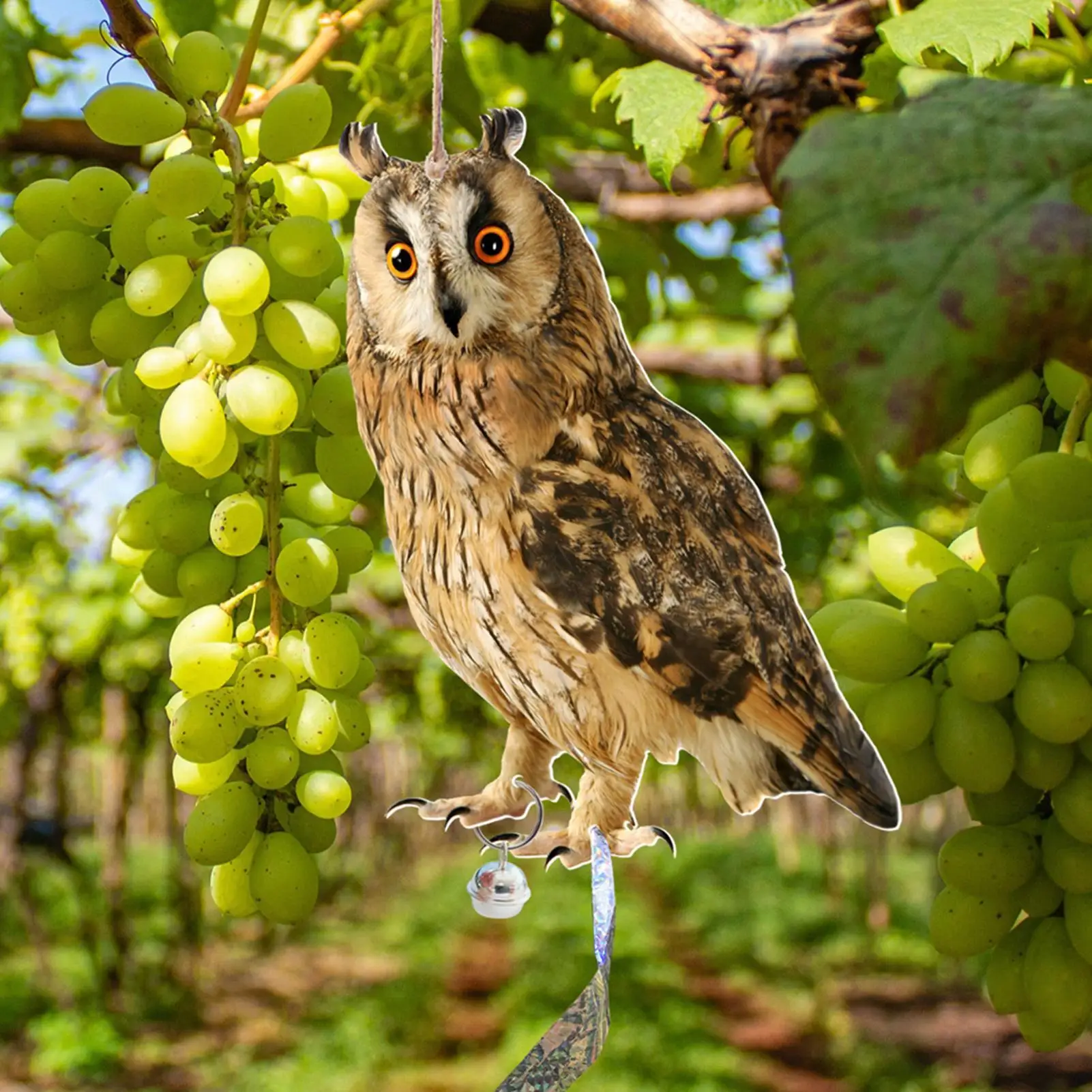 Eco-friendly Bird Control With Bell Owl Scarecrow 2D Realistic 12 ...