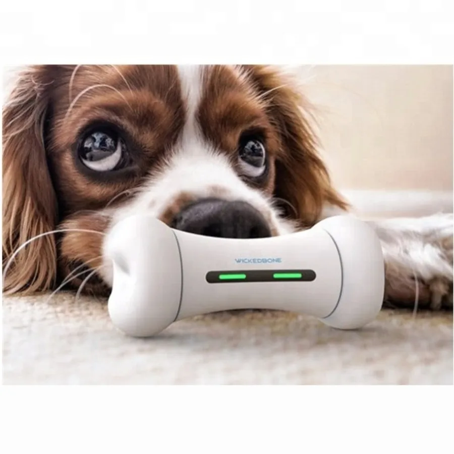 LMZOE-Smart-dog-toy-app-Bone-White-remote-control-mobile-Chew ...