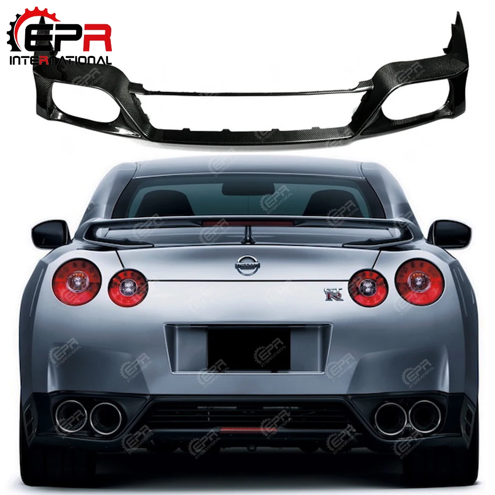 Car-styling For Nissan R35 GTR 2012 On OEM Carbon Fiber Rear Lip Glossy ...