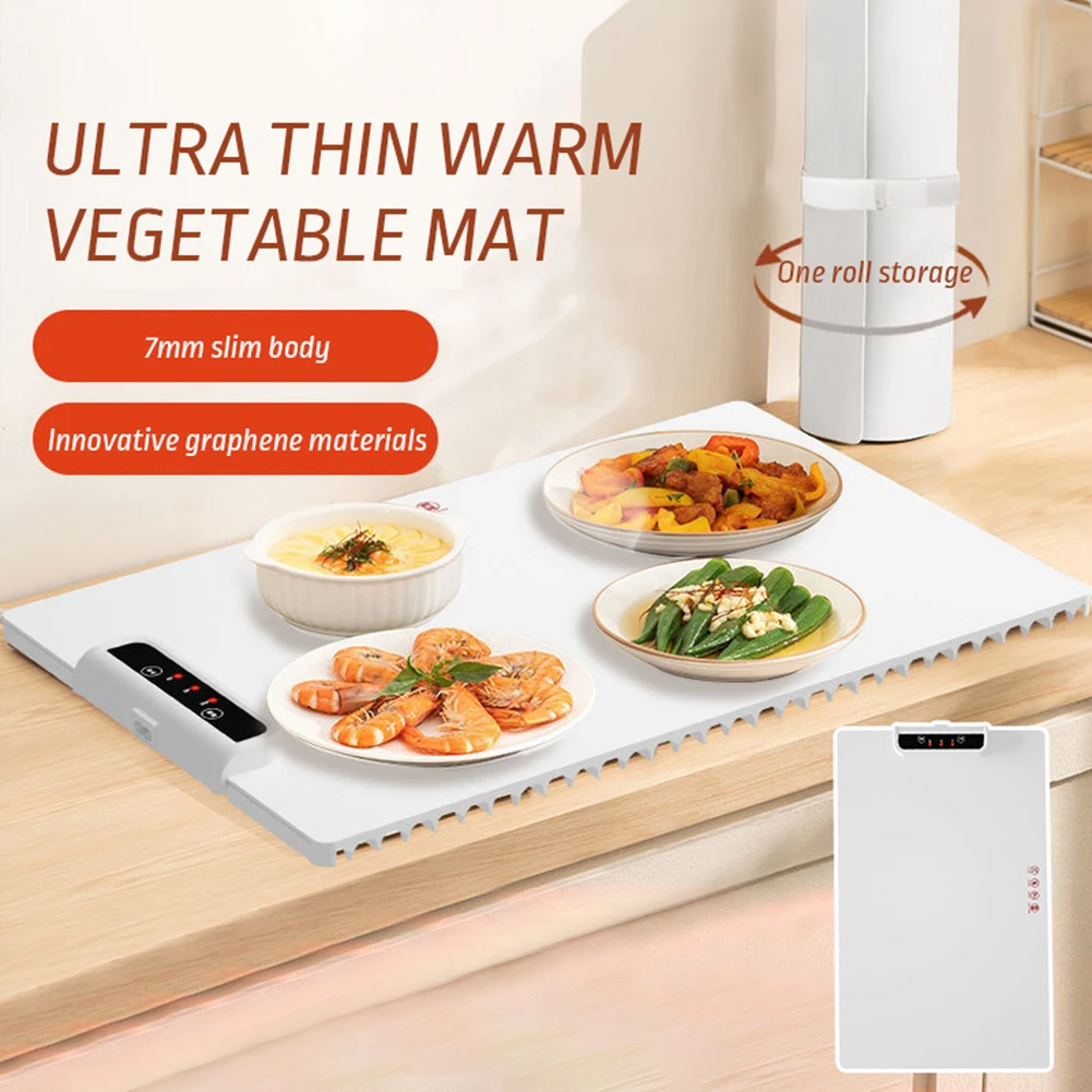 Fast-Heating-Food-Electric-Warming-Tray-Upgrade-Electric-Heating-Tray-Foldable-Food-Warmer-for ...