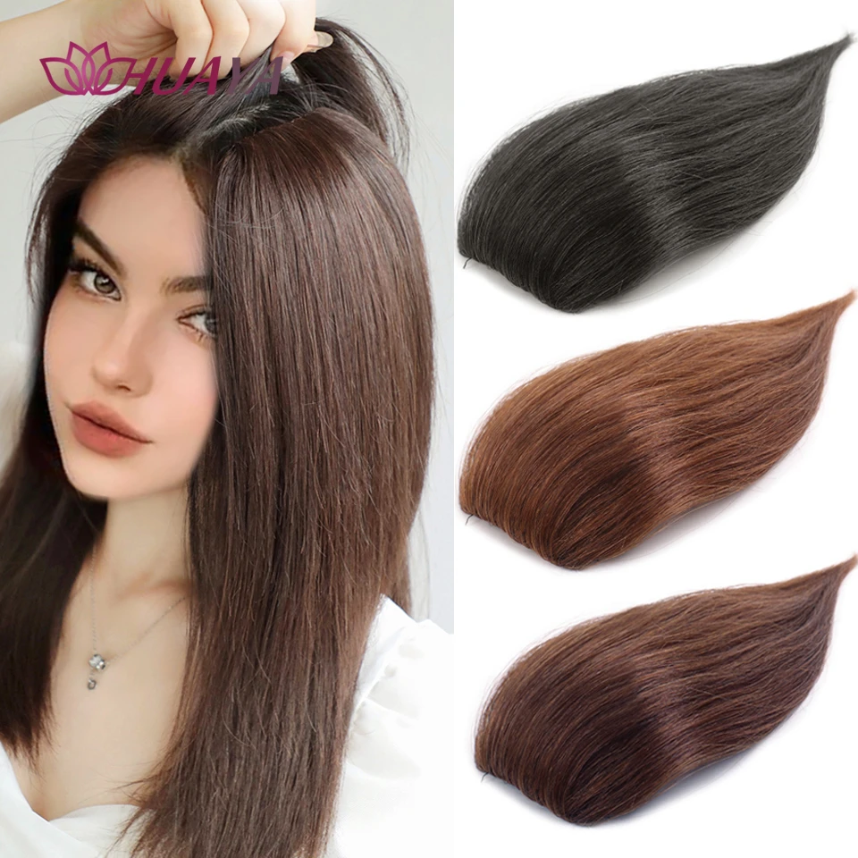 Huaya Synthetic Hair Root Pads Invisible Pad High Straight Hair Clip In ...