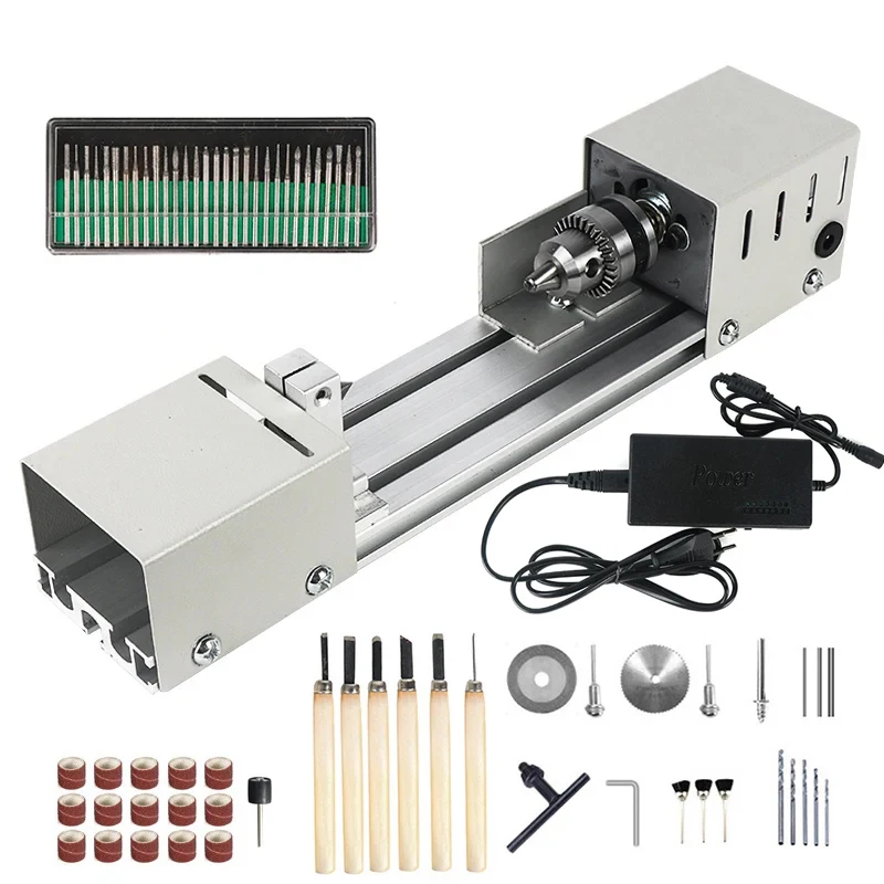 Mini-Wood-Lathe-for-Wood-Grinding-Polishing-Bead-Rotary-Tool ...
