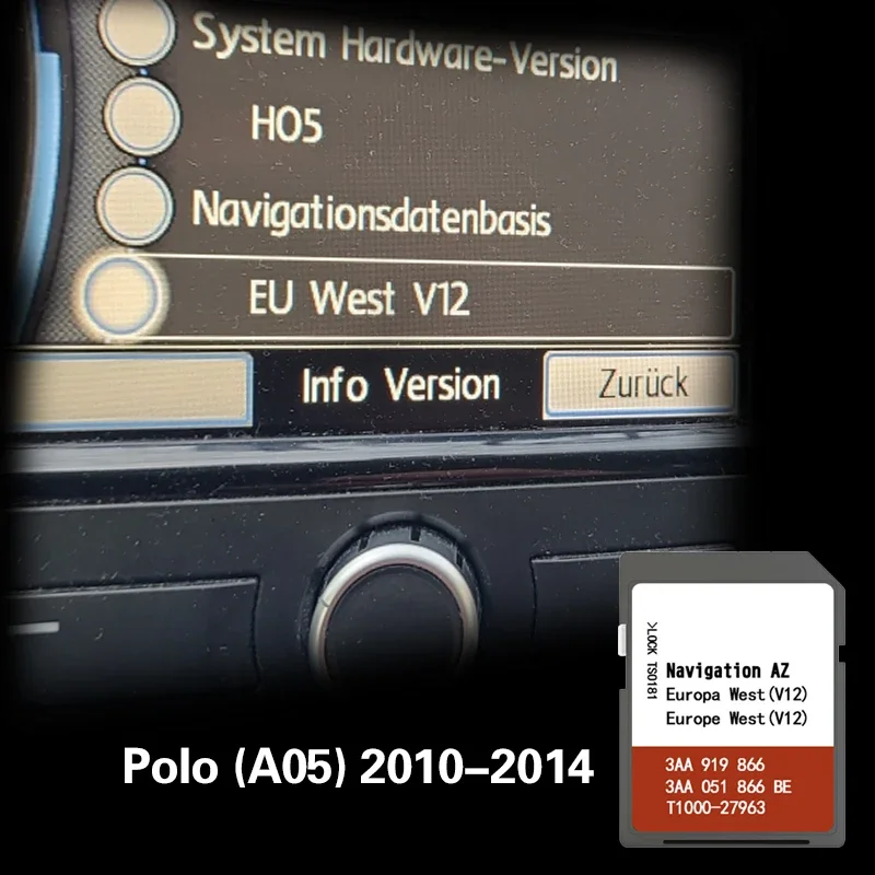 Polo-A05-2010-2014-SD-Map-Card-8GB-RNS-315-AZ-V12-WEST-Europe ...